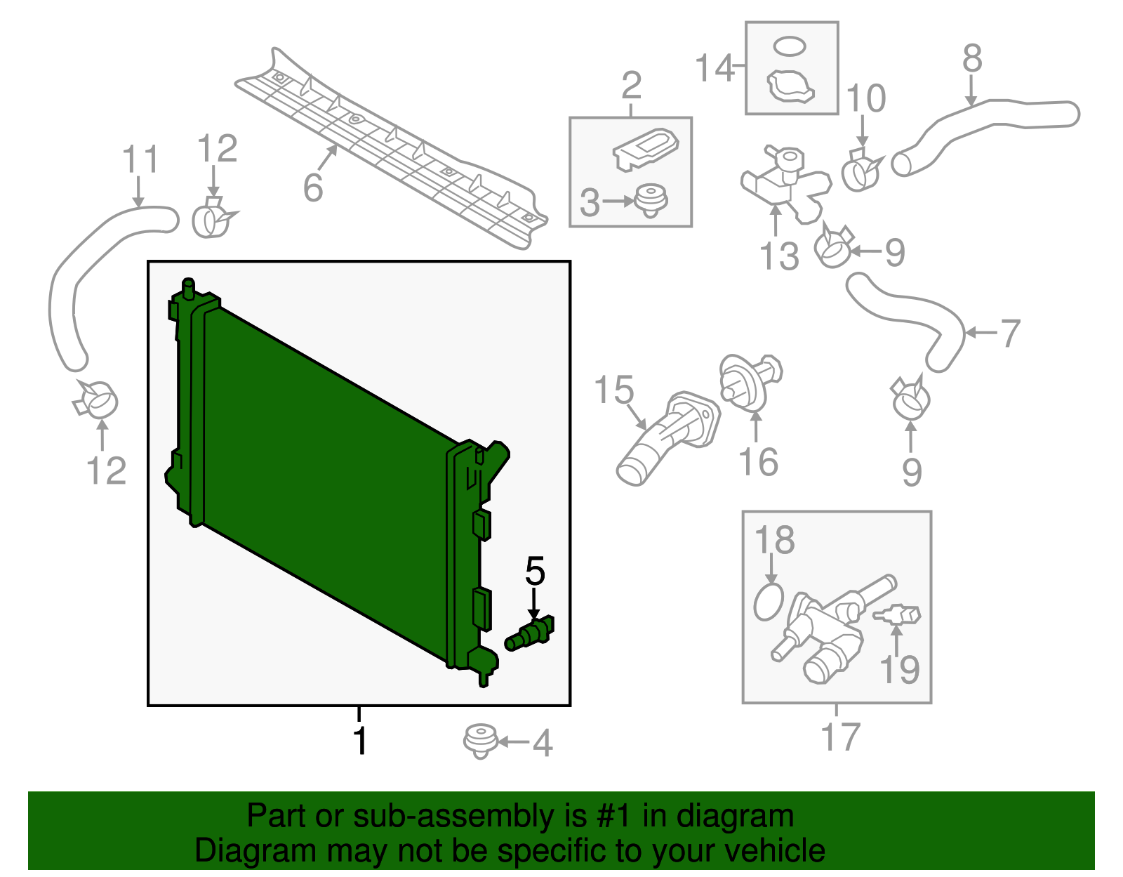 2012-2017 Kia Rio Radiator Assembly 25310-1R160 | TascaParts.com