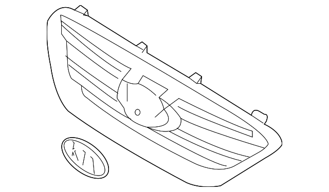 86390-1D001 - Kia Grille Assembly 2007-2010 Kia Rondo | Performance ...