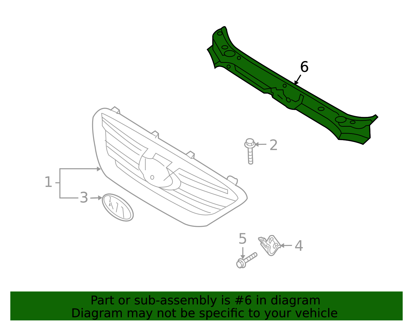 86361-1D050 - Sight Shield 2007-2010 Kia Rondo | Kia.Parts Store