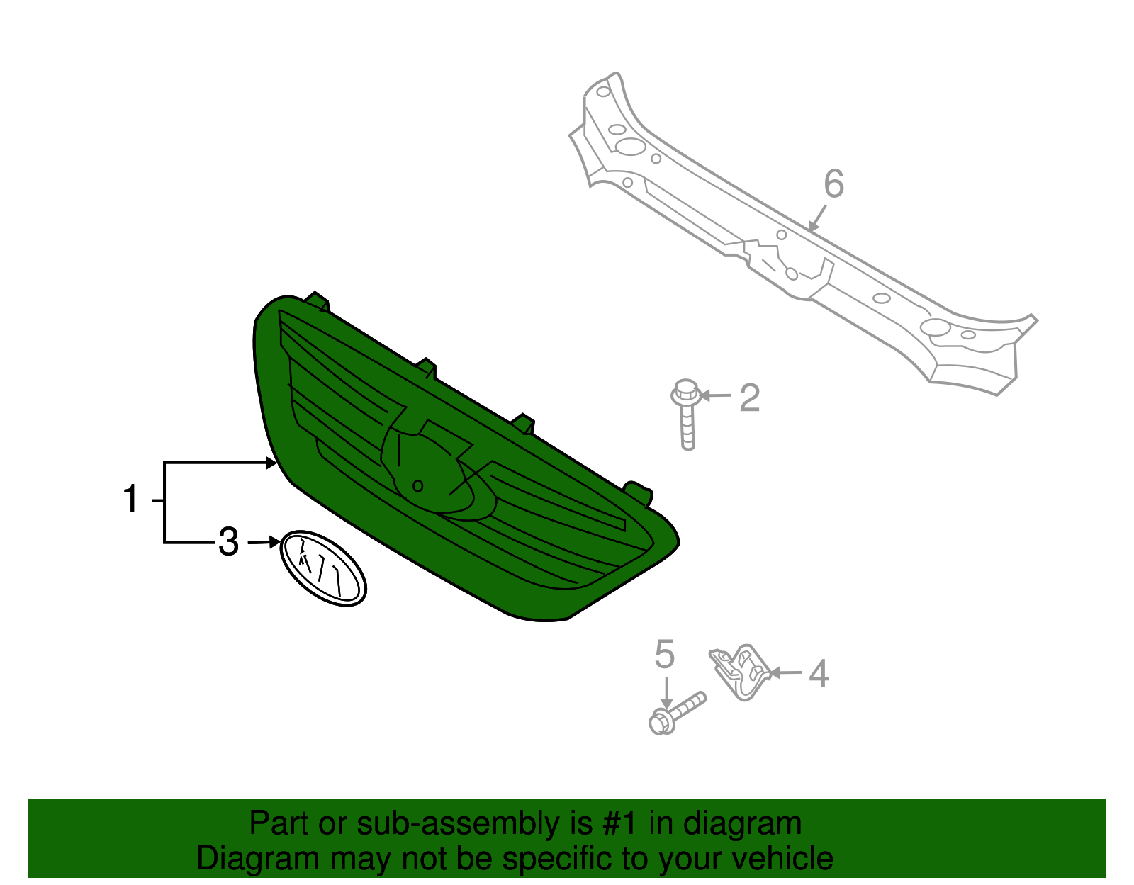 86380-1D001 - Grille Assembly 2007-2010 Kia Rondo | Dutch Miller Kia Parts