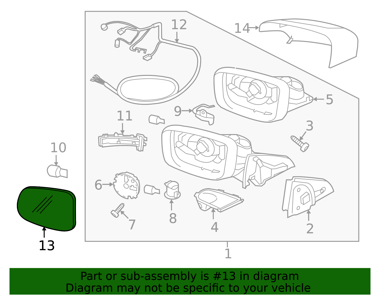 Mirror Glass 31424242 | OEM Parts Online