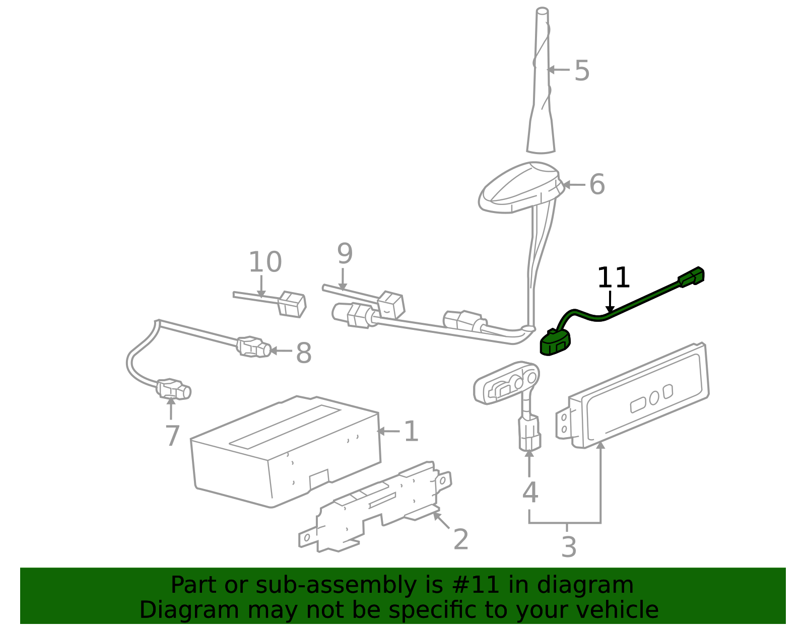 Buy Genuine GM Auto Parts - Microphone (Part # 15247279) | GM Parts Store