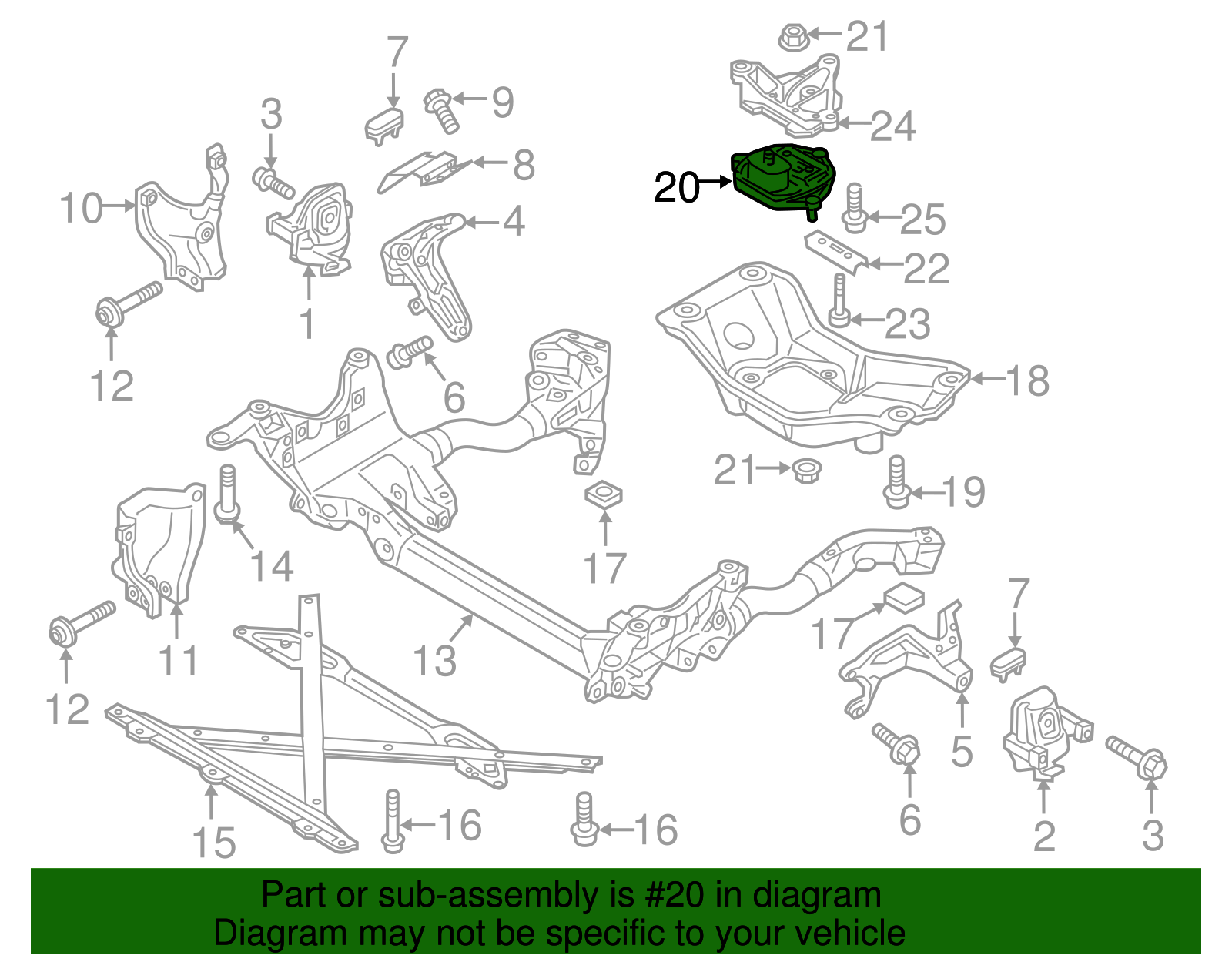 8K0-399-151-DB - Trans Mount 2008-2017 Audi | Audi OEM Parts