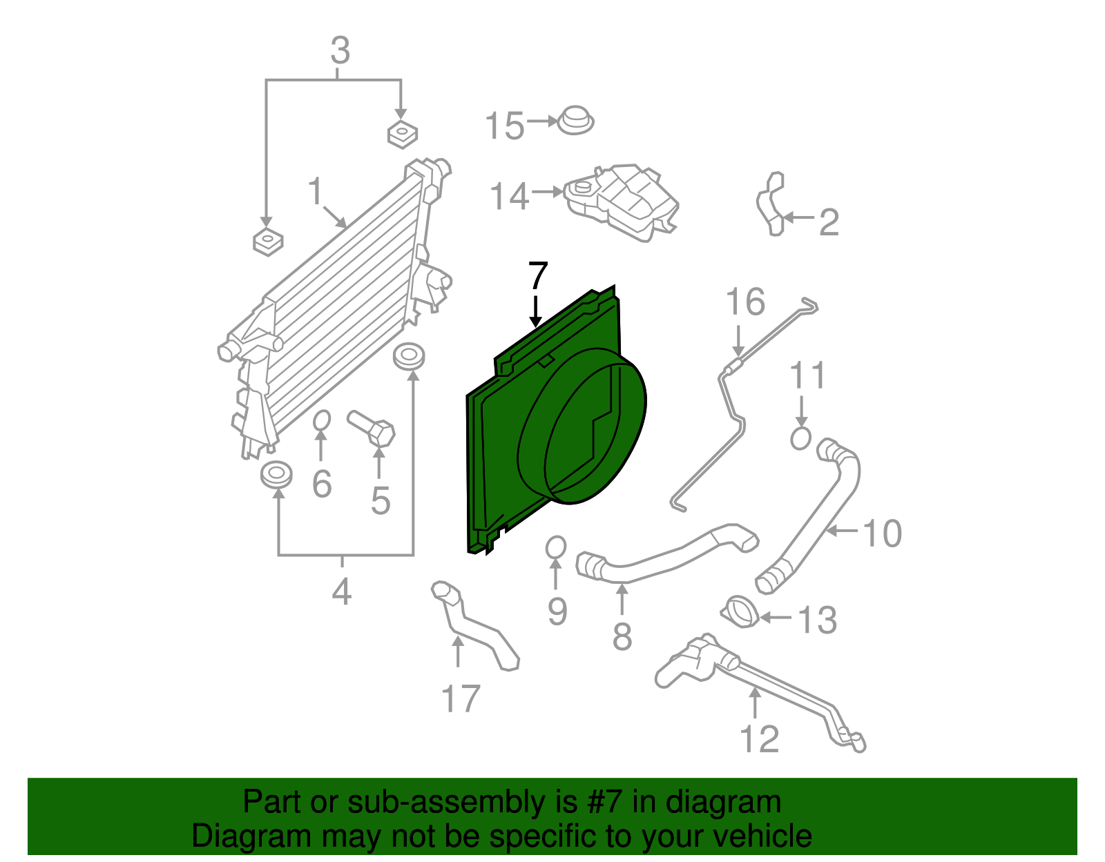 2008-2010 Ford OEM NEW 2008-2010 Ford F250 F350 Super Duty Cooling Fan ...