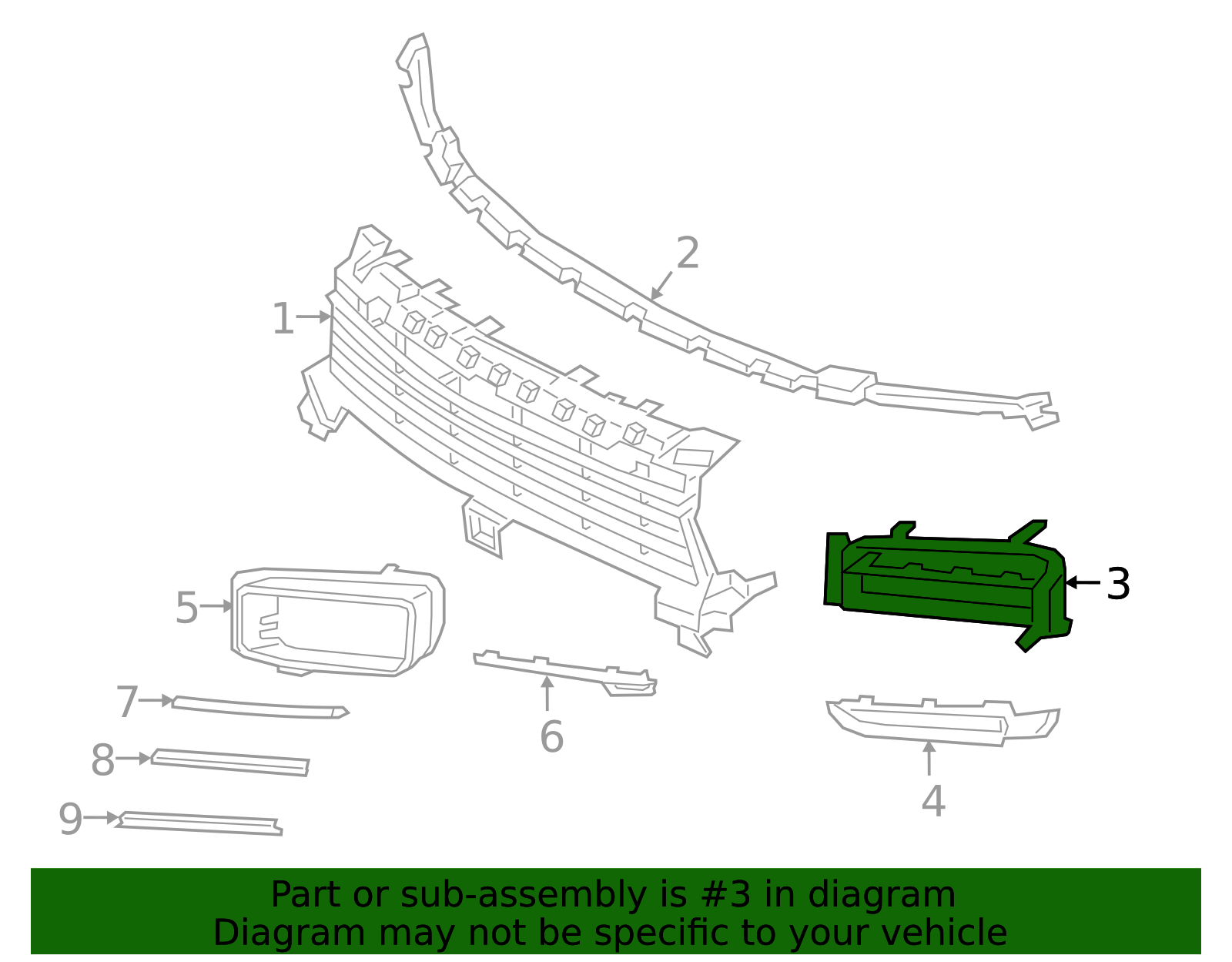 2019-2023 Porsche Cayenne Outer Grille 9Y0-807-682-C-OK1 | Porsche ...