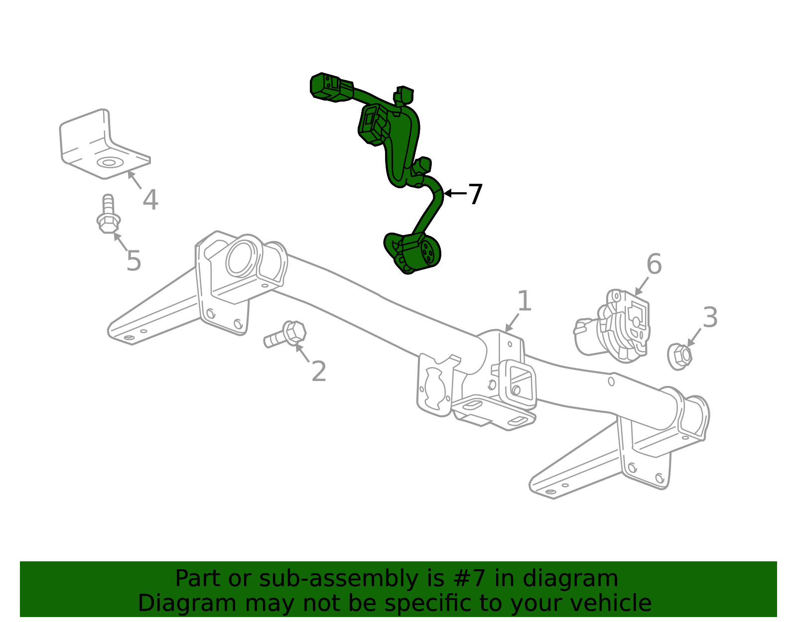 2019-2022 Chevrolet Blazer Trailer Rear Wiring Harness 84576557 ...