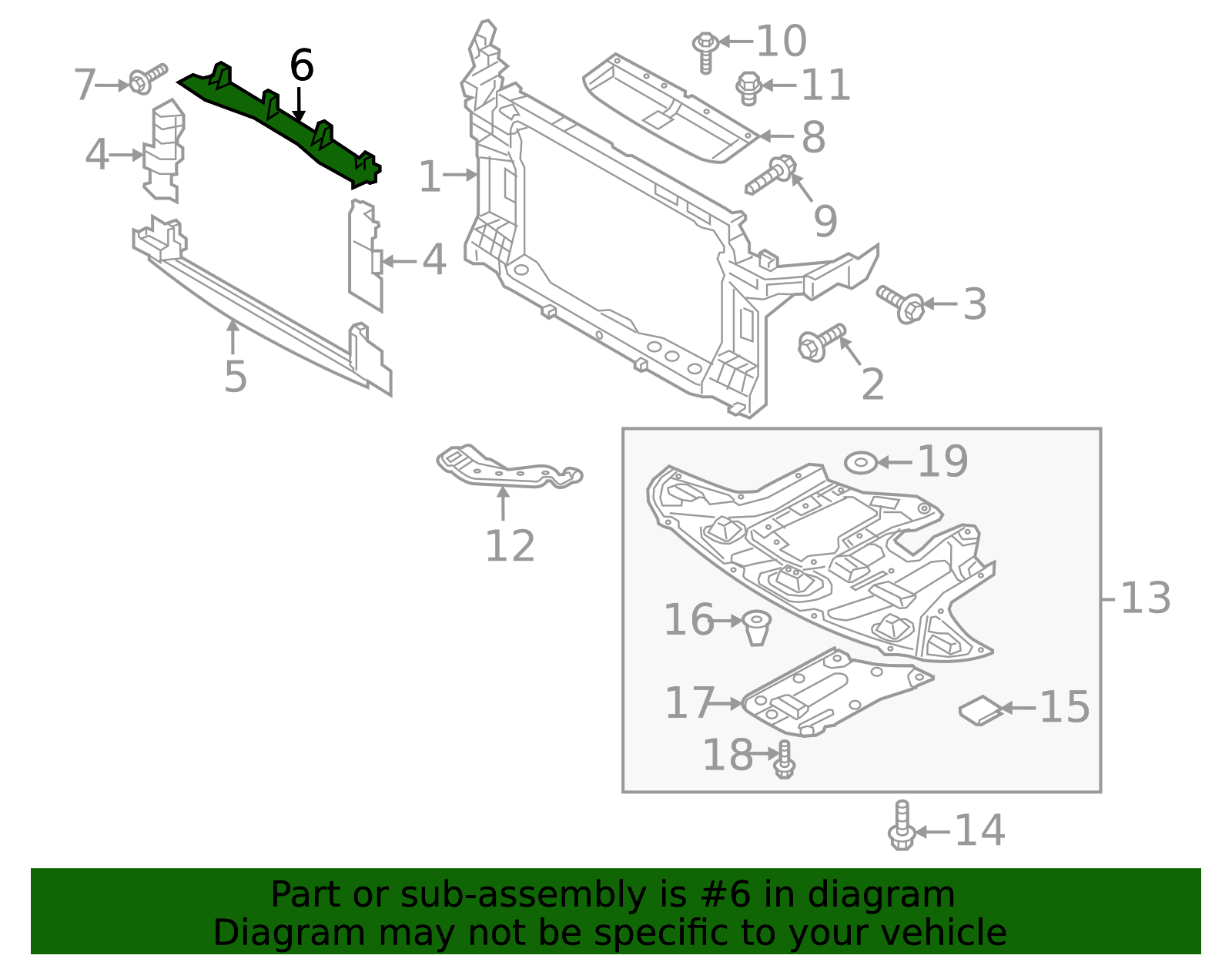 Radiator Air Deflector - OEM Engine Cooling Channel | AutoNation Parts
