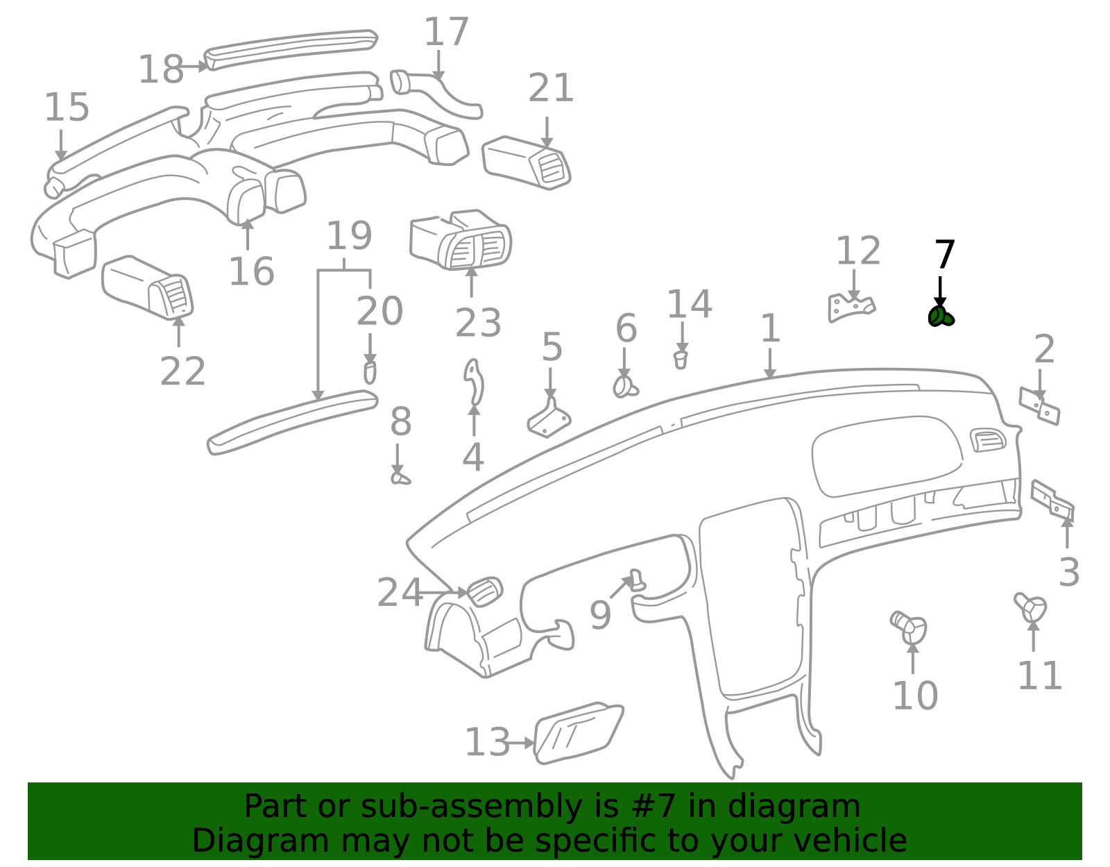 2001-2003 Hyundai Instrument Panel Plate 84716-39000-OY | QuirkParts