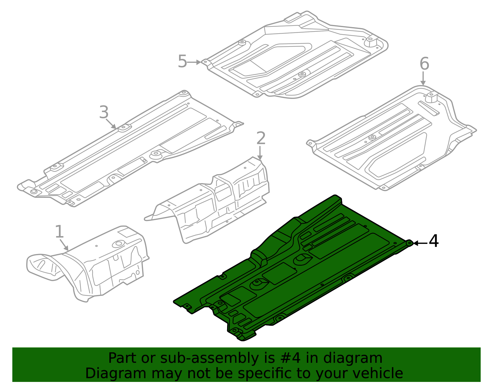 Hyundai - 84217-T6020 - Under Cover - 2021-2024 Genesis GV80 | OEM ...