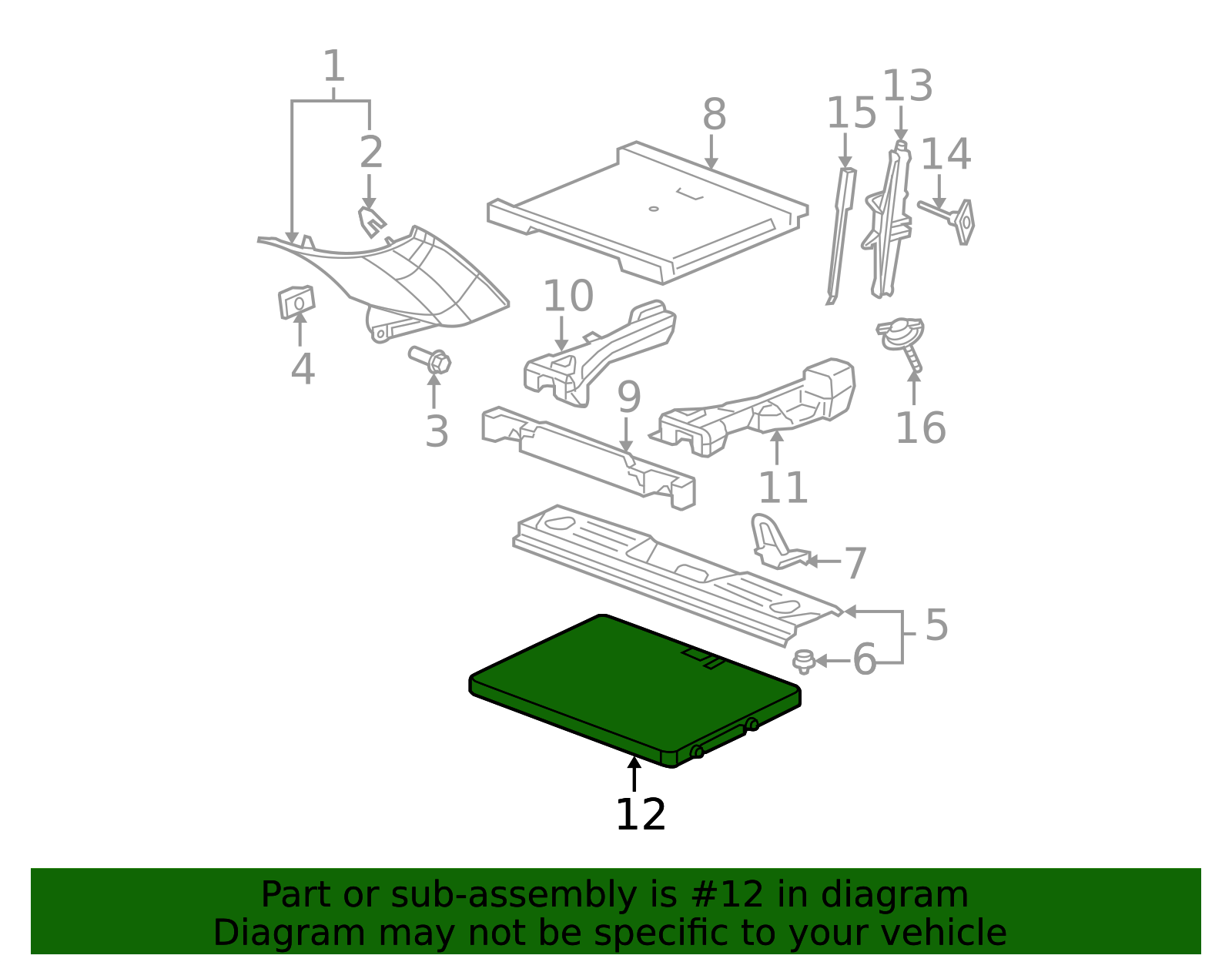 2005-2009 Chevrolet Equinox Insert Panel 15792939 | Awesome Parts GM