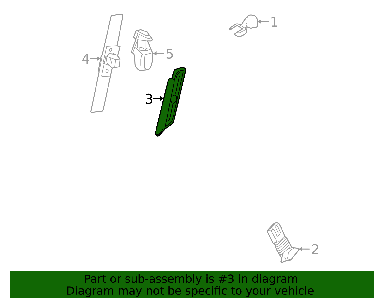 Front Seat Belt Guide Adjuster 23330438 | AutoNationParts.com
