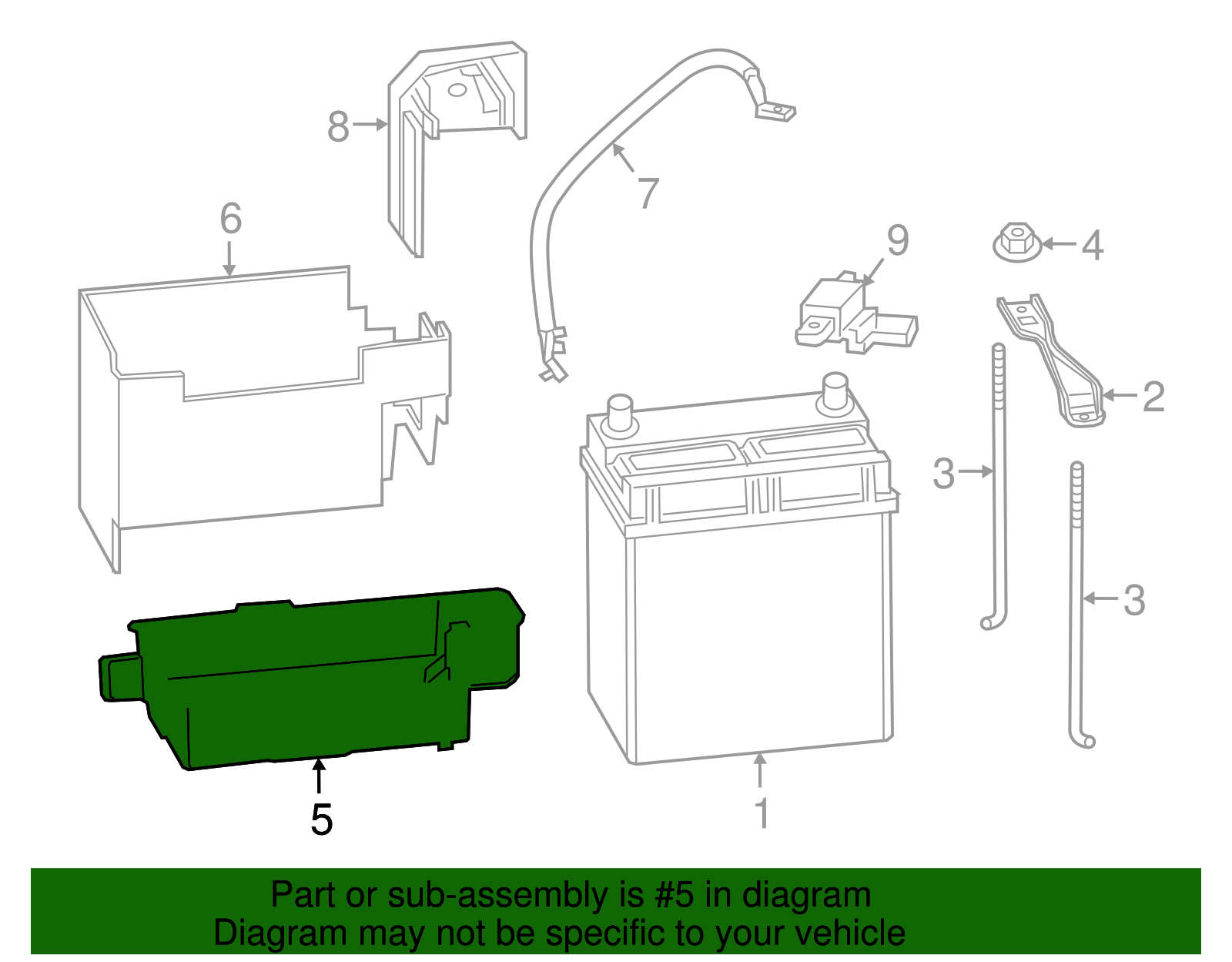 31521-T5A-000 - Battery Box 2015-2022 Honda | Honda Parts Online