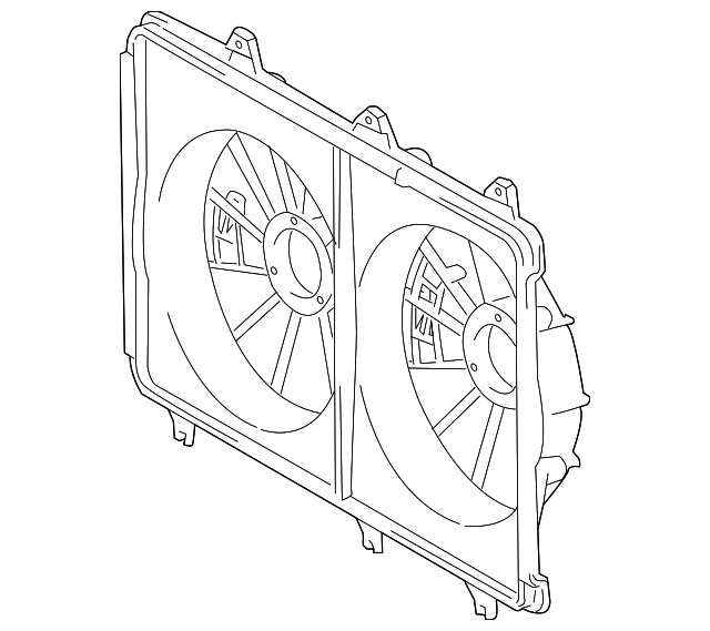 16711-0V010 - Fan Shroud - 2009-2015 Toyota | Toyota Parts Delivered