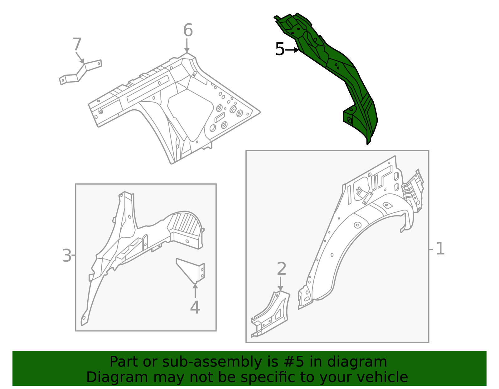 2021-2025 Nissan Rogue Inner Pillar 77601-6RA0A | Nissan Automotive Parts