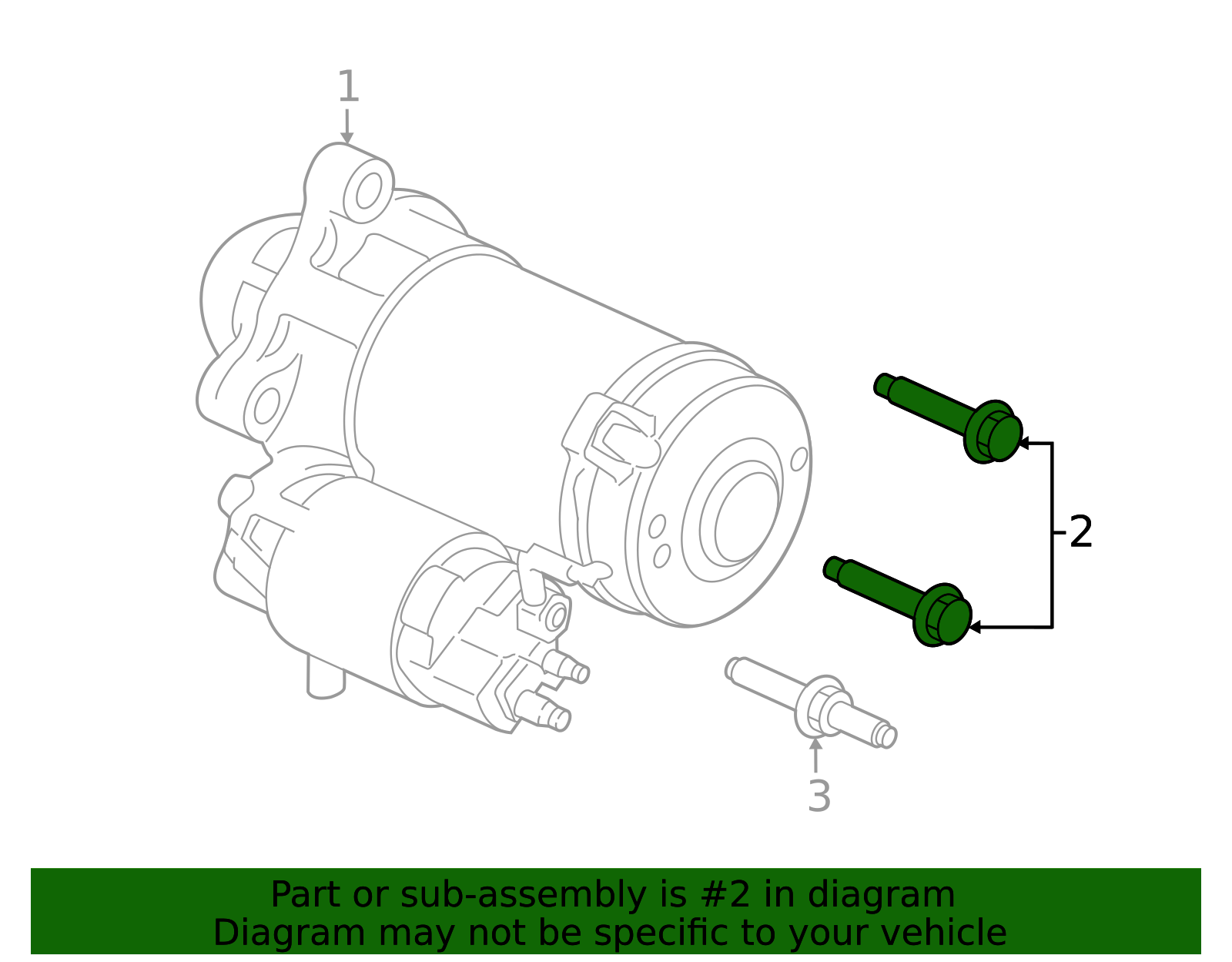 Genuine OEM Ford Part - Starter Bolt W714012-S439 | Genuine OEM Ford ...