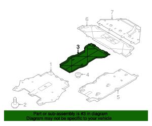 997-504-043-00 - High-Quality Floor Pan Splash Shield for 2005-2013 ...