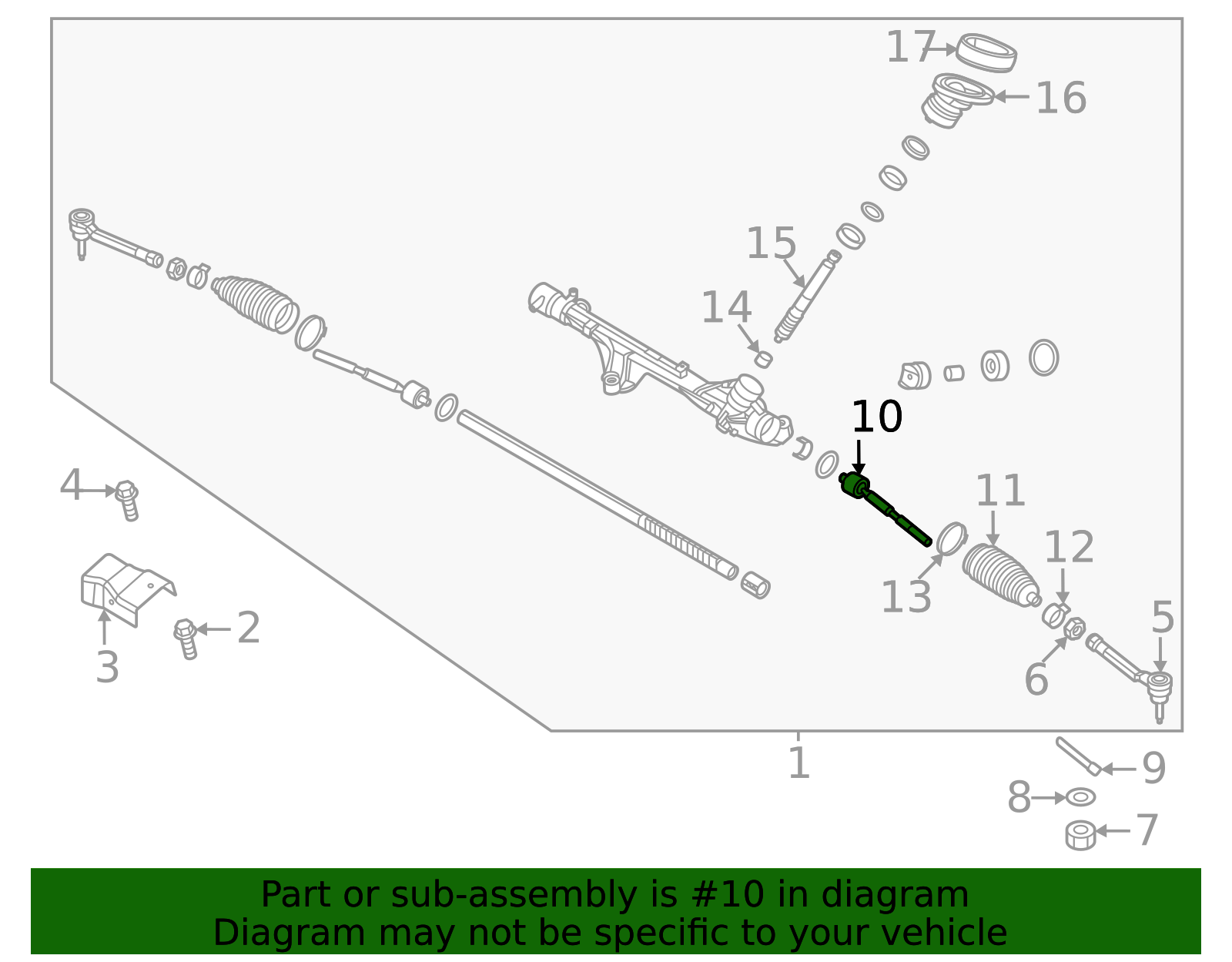 56540-P2000 - Inner Tie Rod 2021-2024 Kia Sorento | Kia.Parts Store