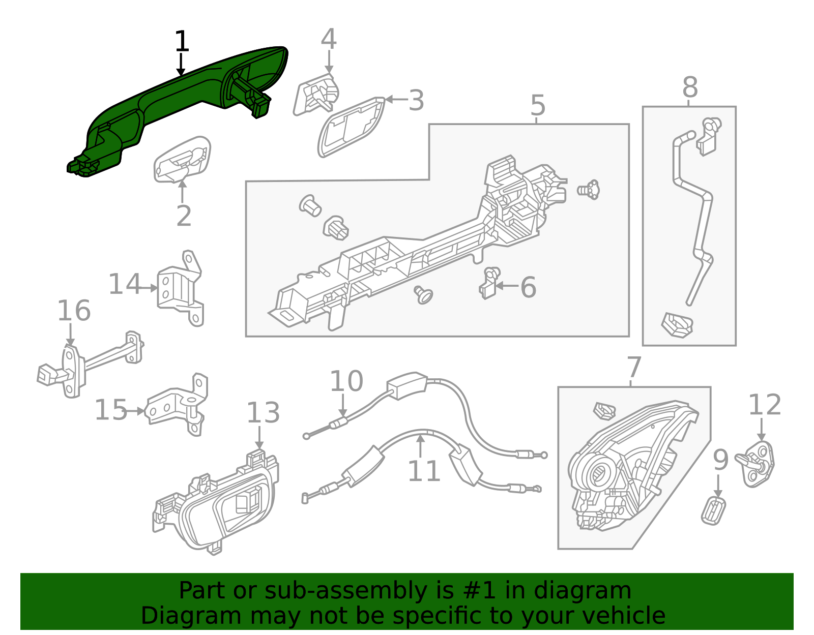 72141-T20-A01ZE - 2022-2025 Honda - Handle, Outside | Honda Parts Cheap