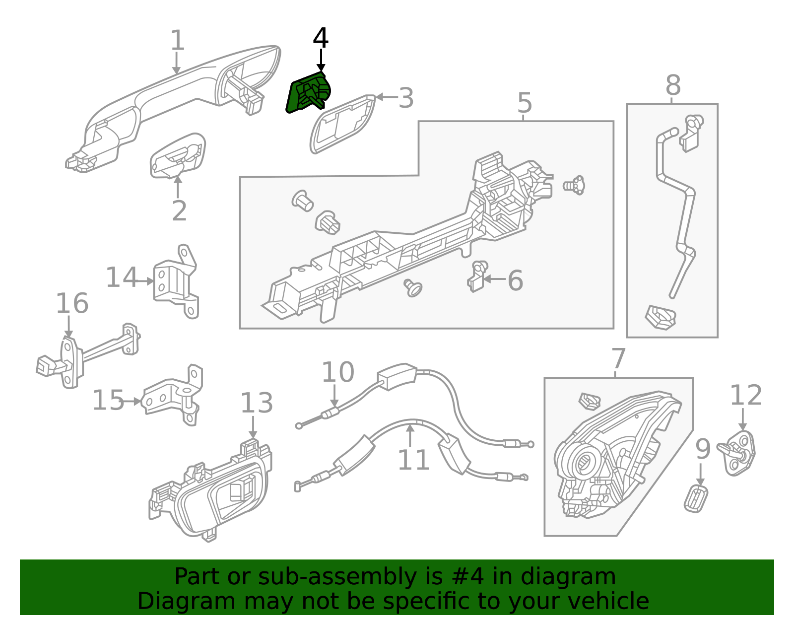 72144-T20-A01 - 2022-2025 Honda - Exterior Door Handle Cover | Genuine ...