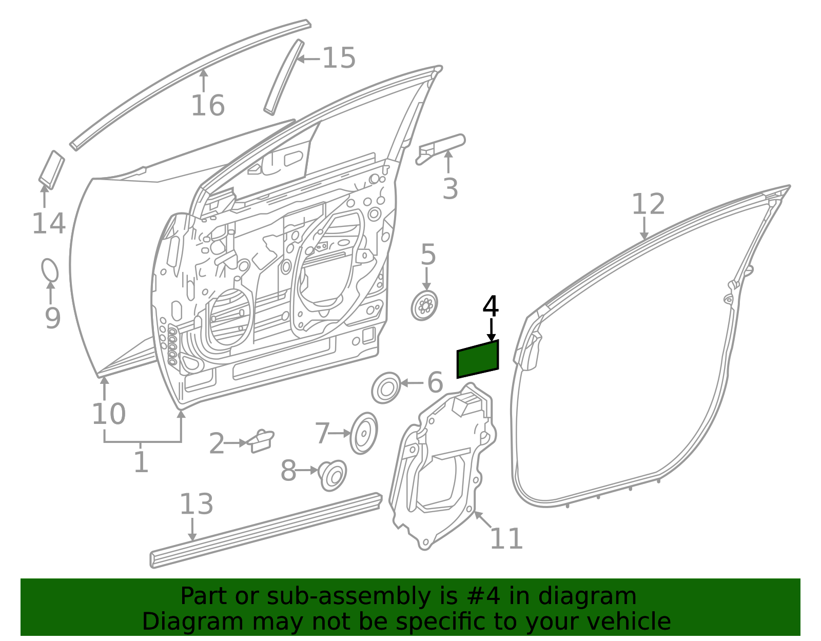 6781133040 - 2023-2024 Subaru Solterra - Door Shell Pad | OEM Subaru ...