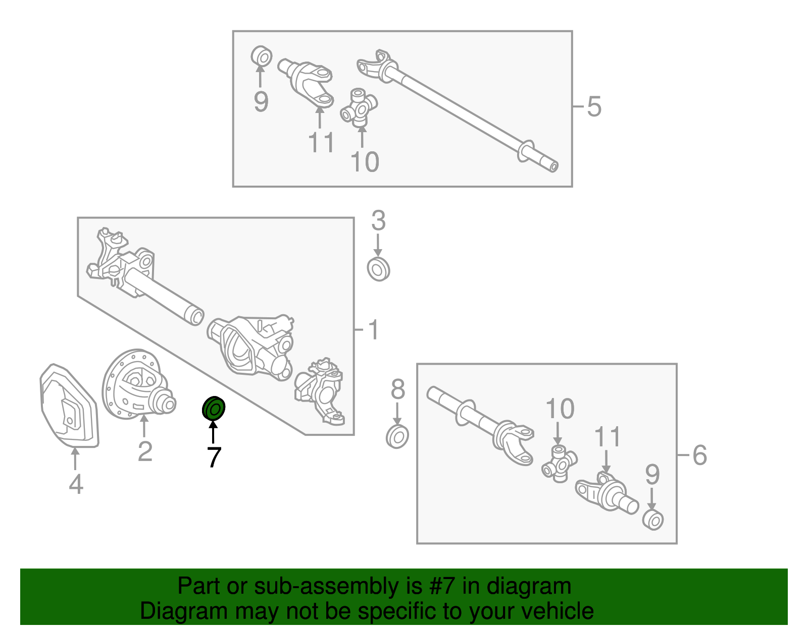Genuine OEM Ford Part - Drive Axle Shaft Housing Seal EC3Z-3254-A ...