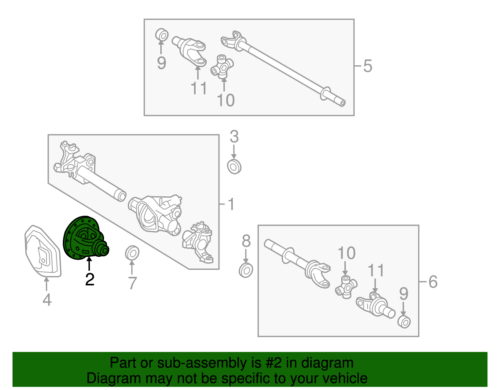 2005-2022 Ford Differential Carrier 5C3Z-4026-D | Ford OEM Parts Outlet