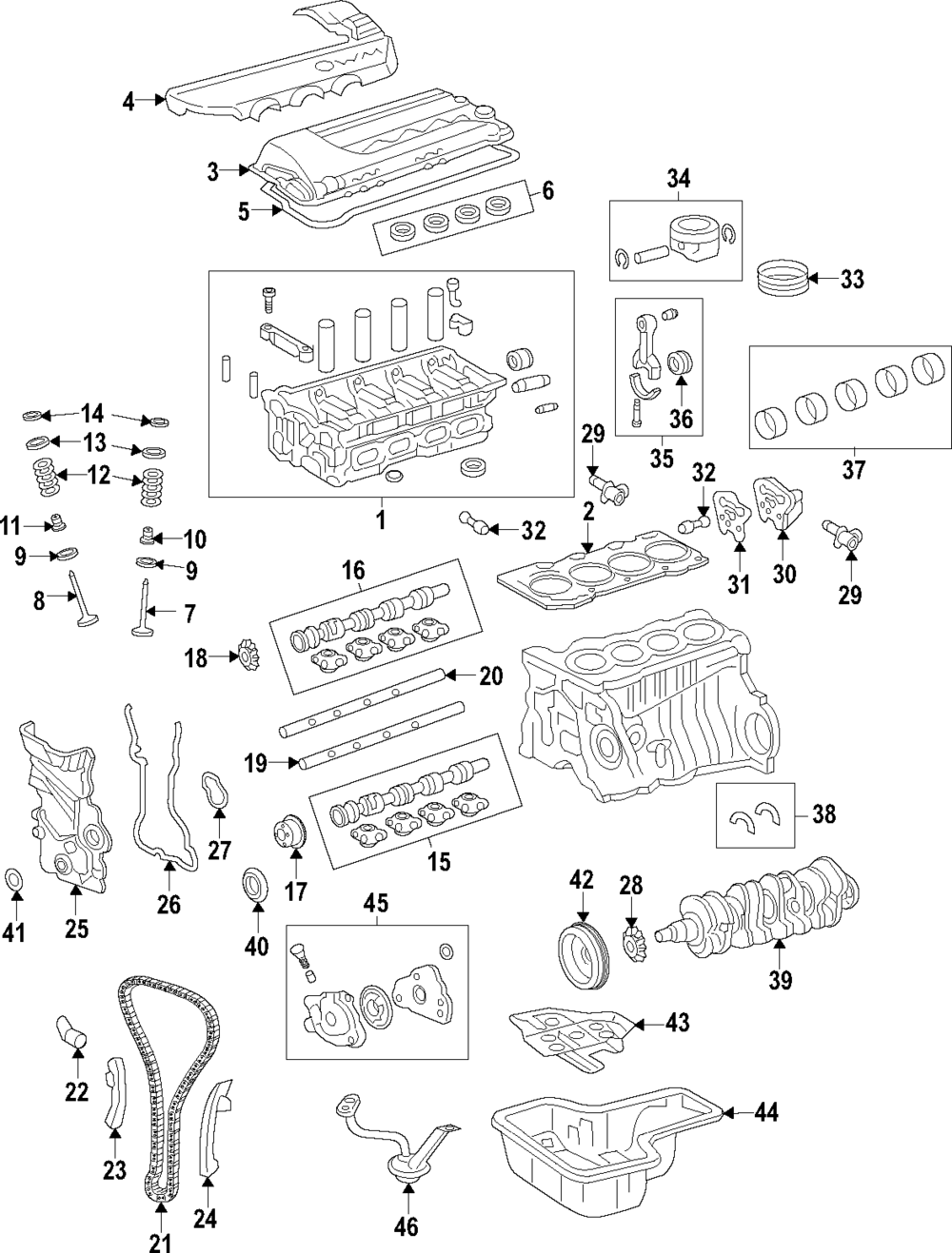 2000-2006 Toyota Valve Assembly 15330-22060 | Toyota Parts Center