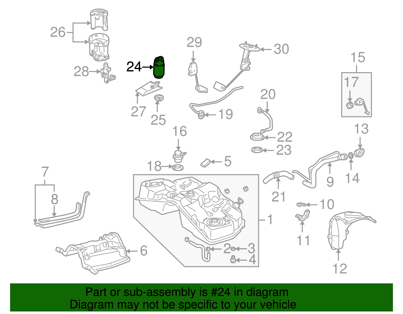 1998-2005 Lexus Fuel Pump 23221-46120 | OEM Parts Online