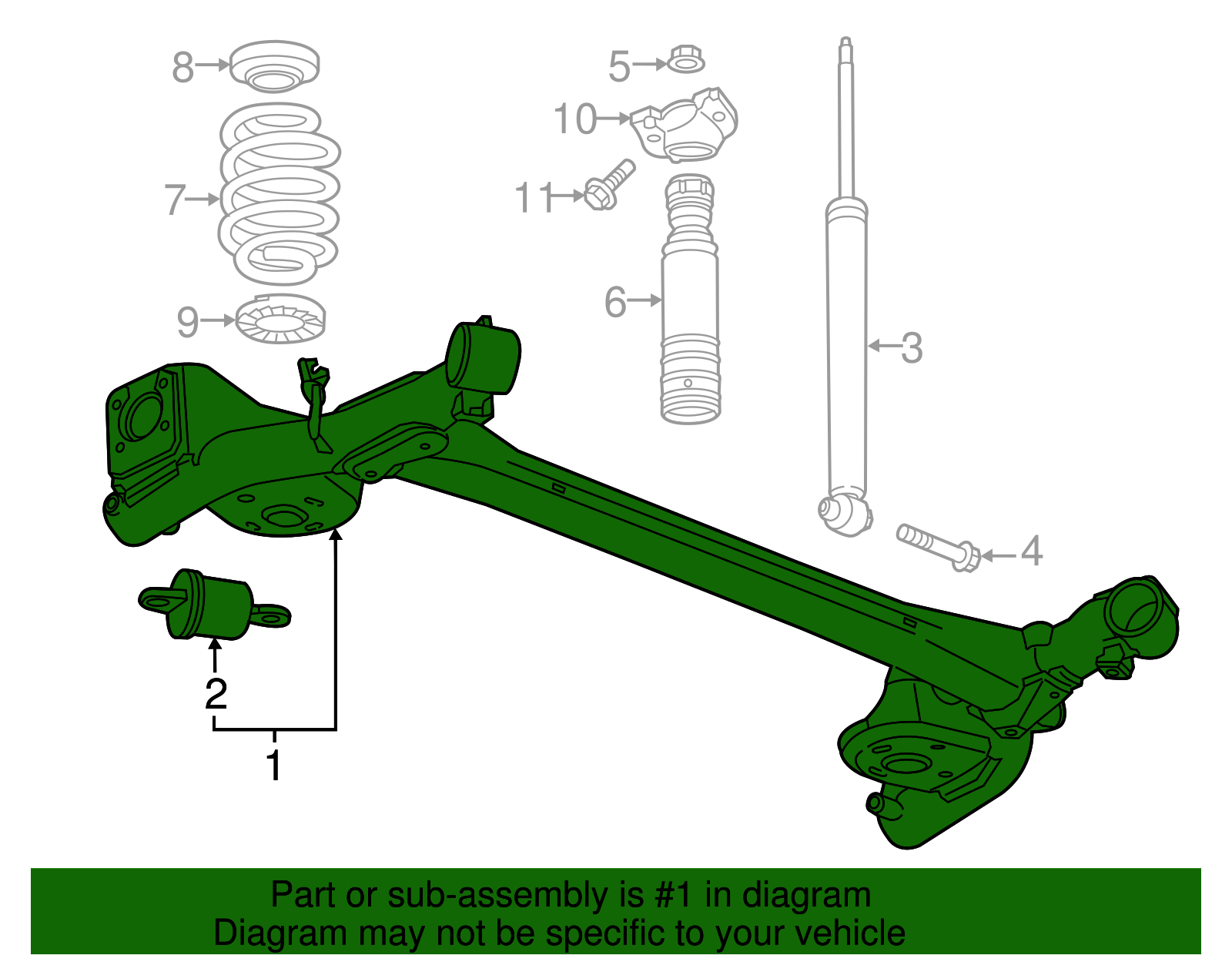 2013 Chevrolet Sonic Rear Axle 95135969 | Capital Chevy Parts