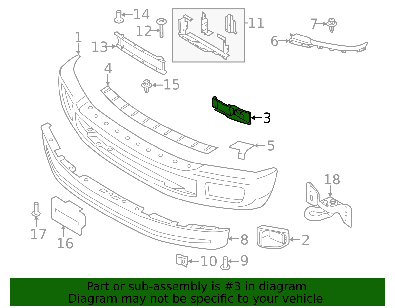 LC3Z-8310-G - 2020-2022 Ford - Radiator Support Air Deflector | Dealer ...