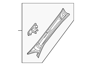 Trim, A-Pillar 222-690-01-25-1C34 | Mercedes-Benz Parts