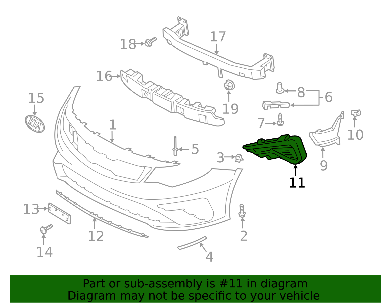 86593-D5500 - Lamp Bezel 2019-2020 Kia Optima | Kia.Parts Store
