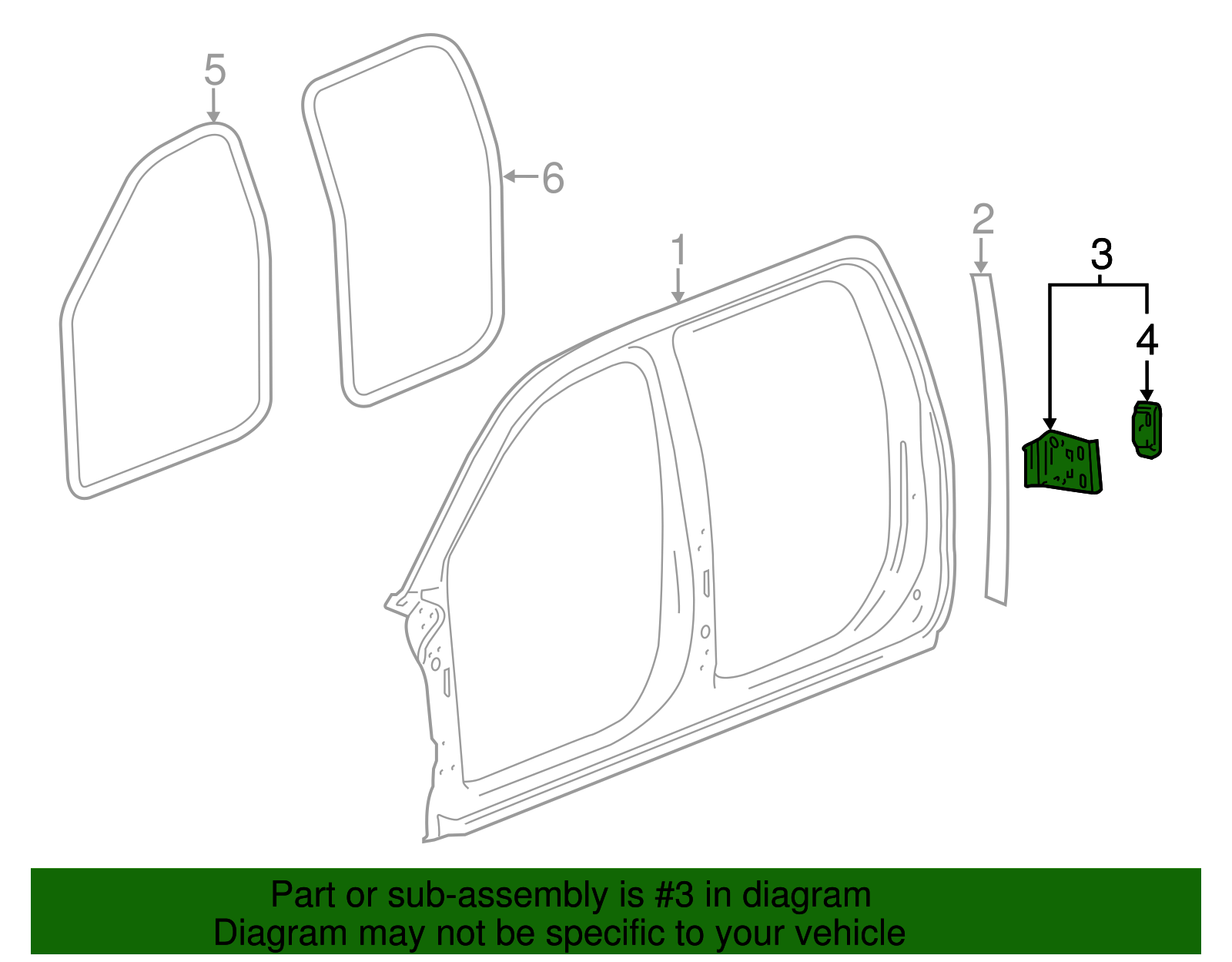 GM 22957109 Passenger Side Body Lock Pillar Lock Striker Reinforcement ...