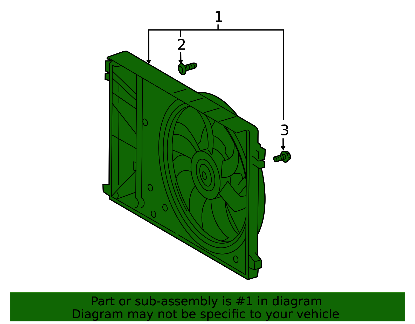 16360-0P170 - Engine Cooling Fan Assembly - OEM Genuine Toyota Parts