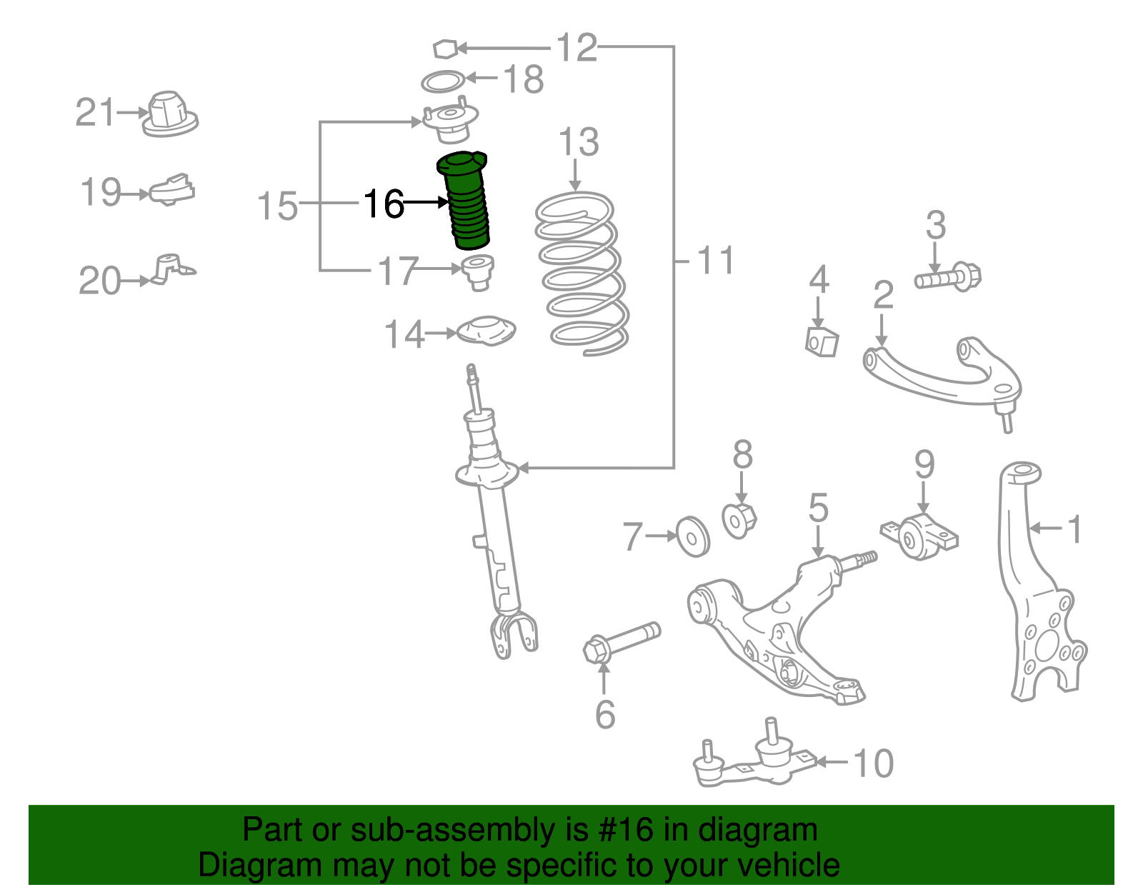 48157-30080 - Upper Insulator - 2015-2020 Lexus | My L Parts