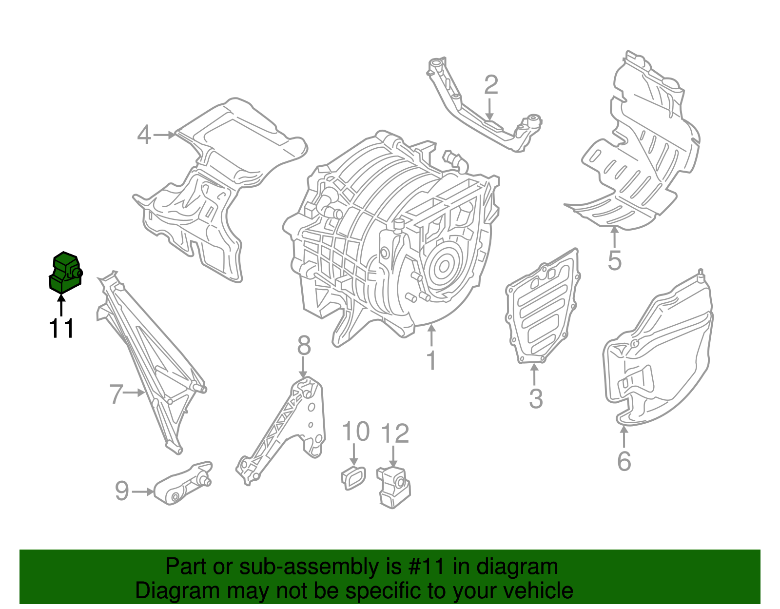 22116887268 - 2014-2021 BMW Motor Mount (22-11-6-887-268) | BMW of ...