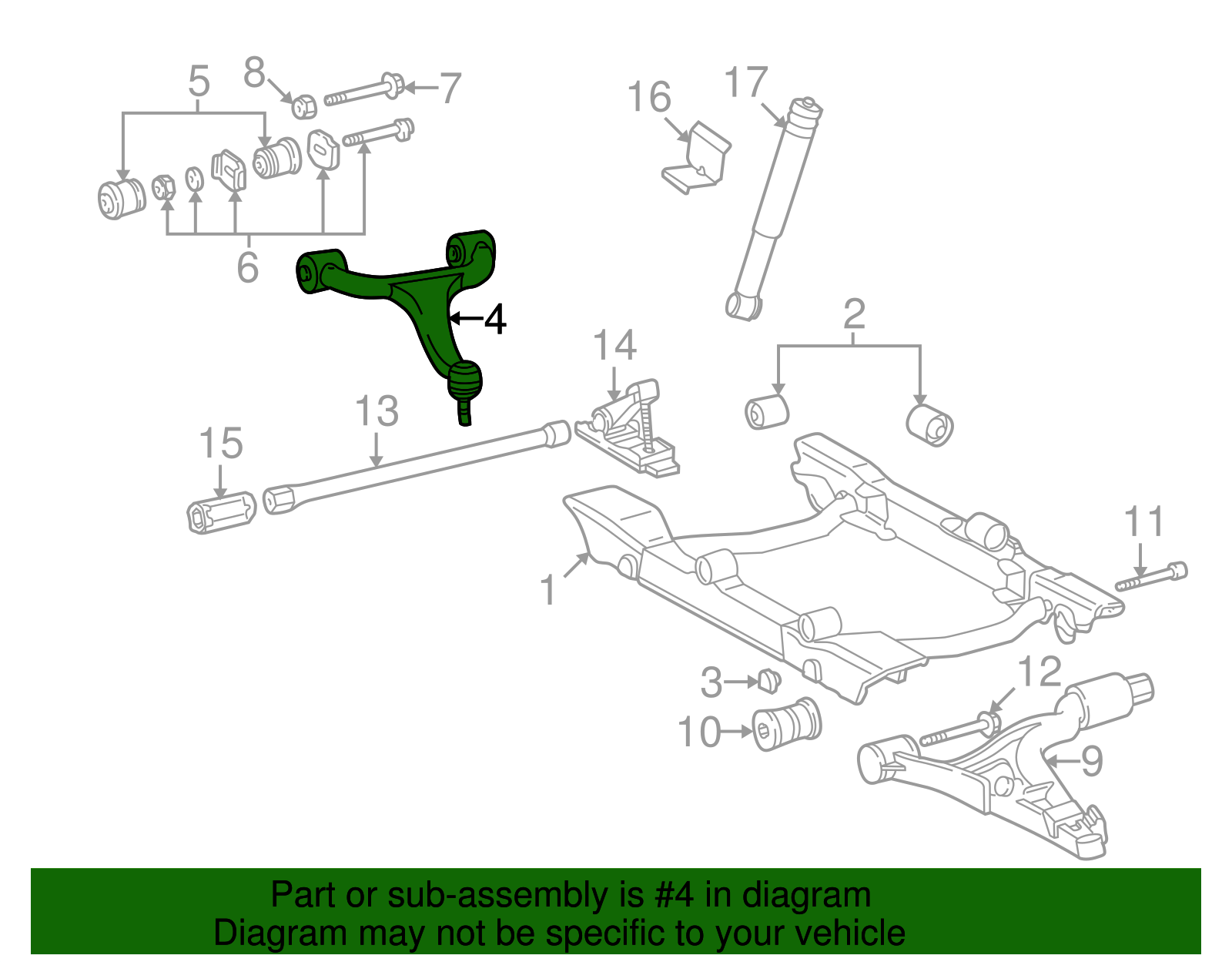 163-333-00-01 - Upper Control Arm 1998-2005 Mercedes-Benz | Mercedes ...