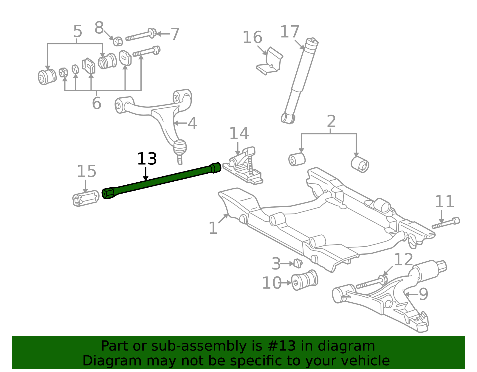 163-323-80-65 - Mercedes-Benz Torsion Bar 1998-2005 Mercedes-Benz ...