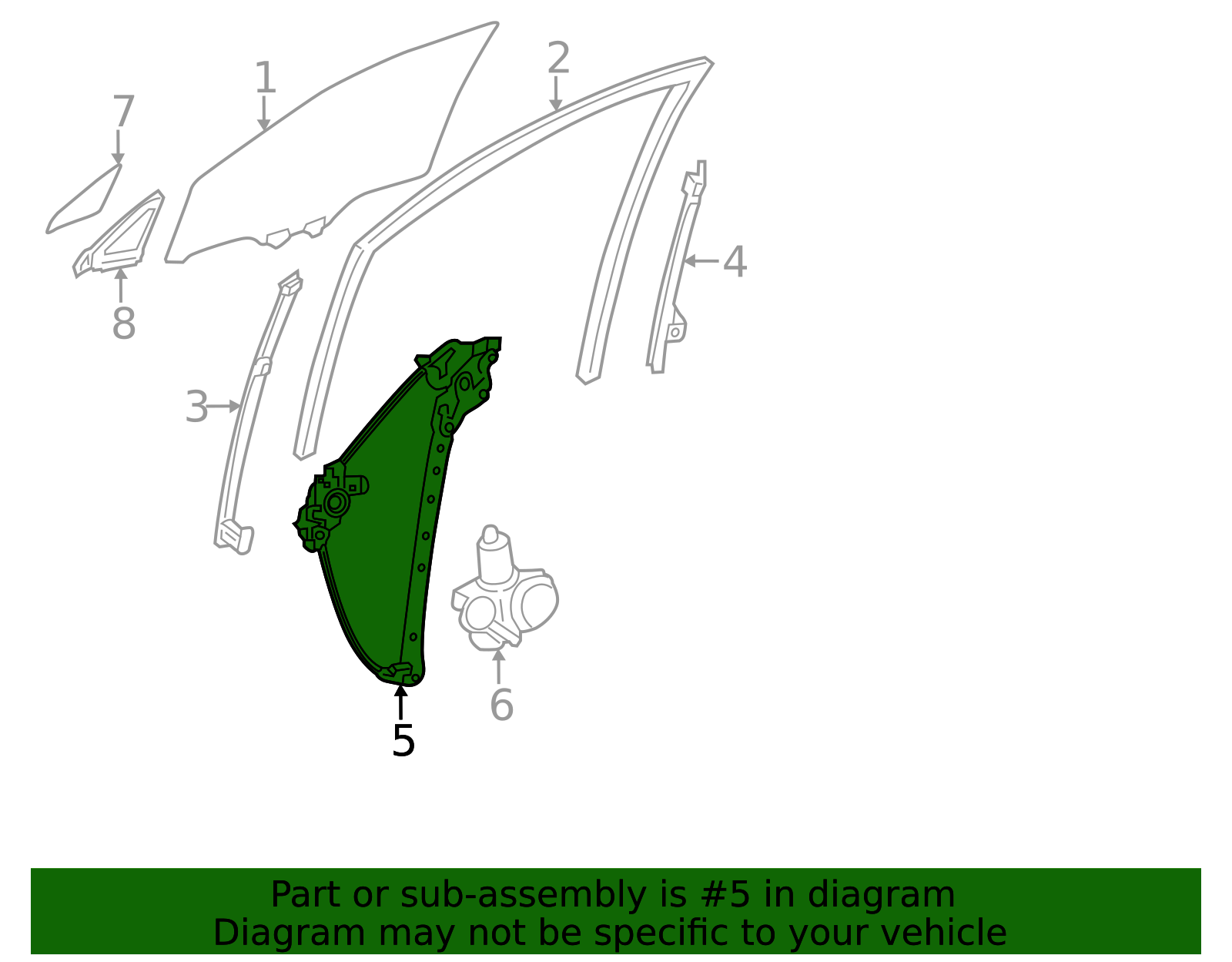 Window Regulator - OEM Power/Manual Lift System for Lexus | AutoNation ...