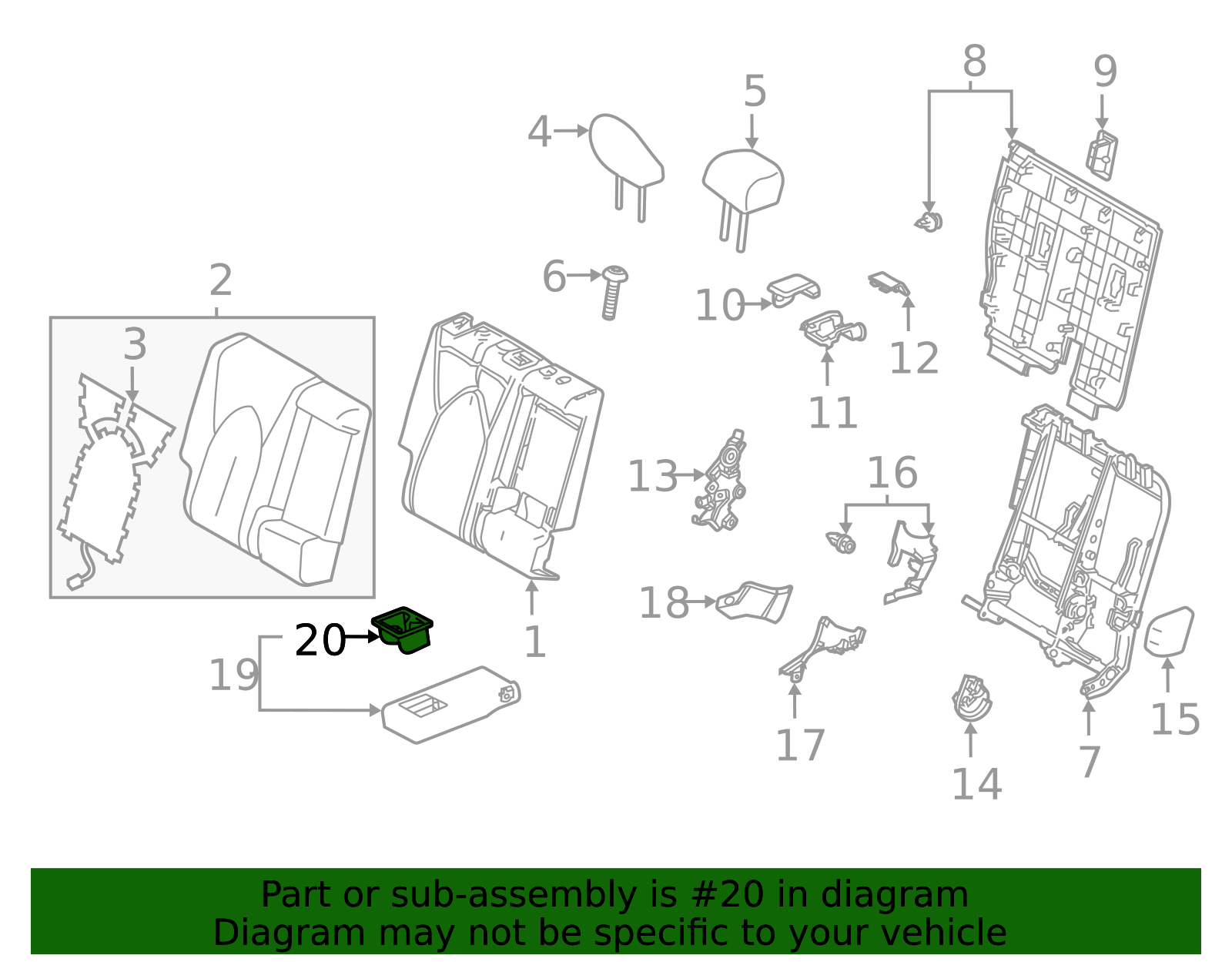 72806-0R040-B0 - High-Quality Seat Armrest Cup Holder for 2020-2025 ...