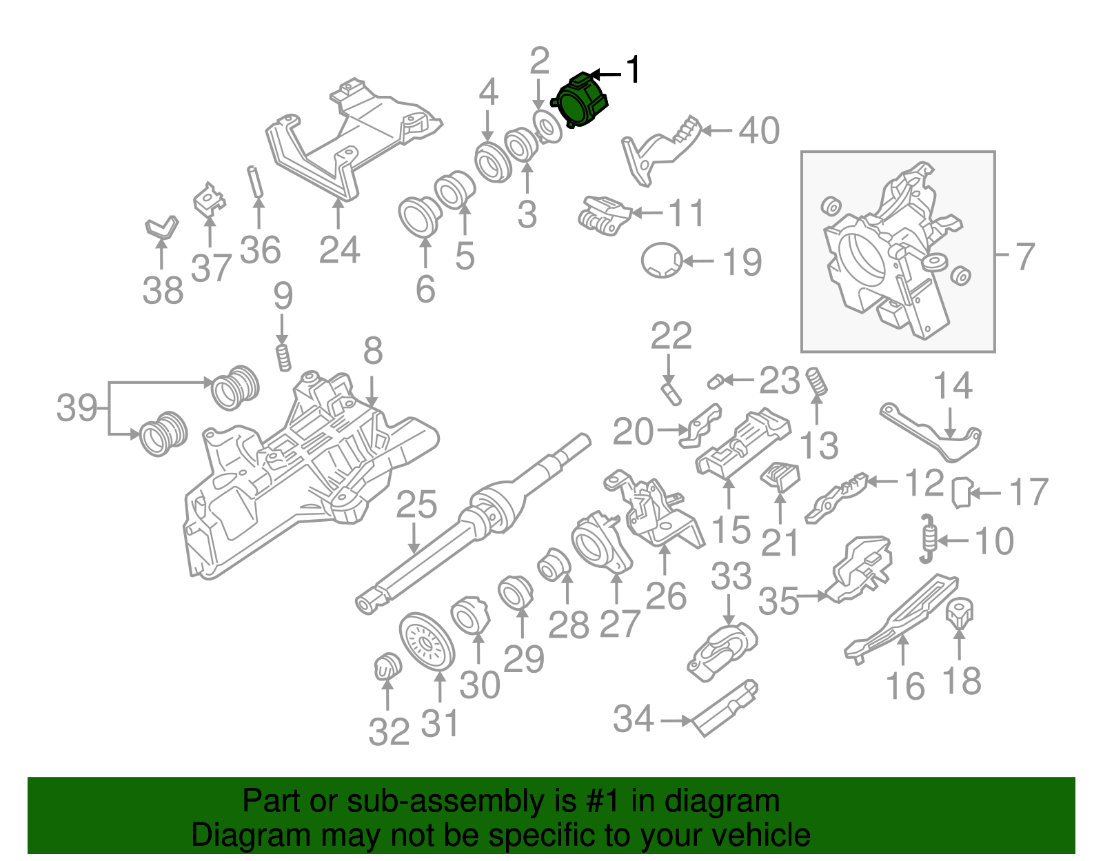 1992-2011 Ford | Signal Cam | F2TZ-13318-A | Walls' Ford Parts