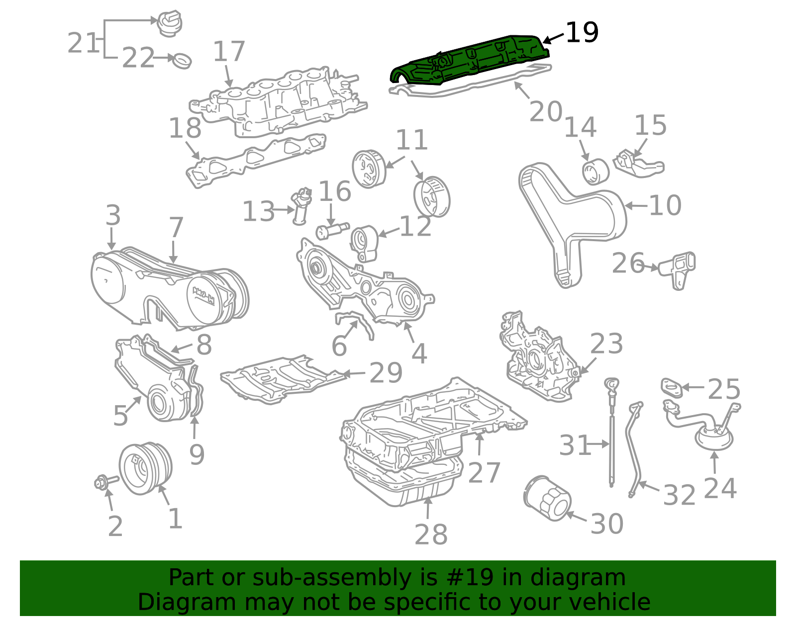 2001-2008 Lexus Valve Cover 11202-0A051 | OEM Parts Online