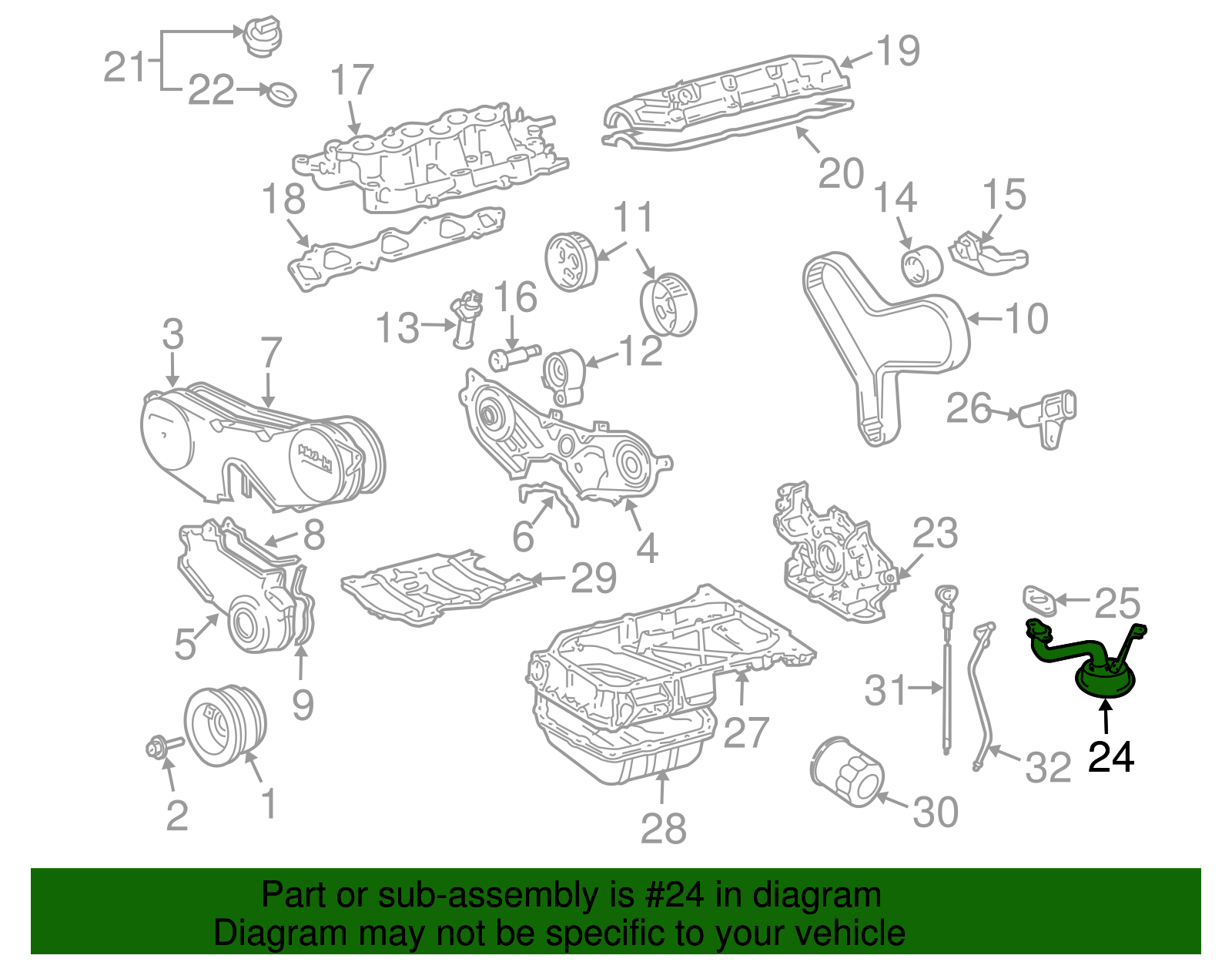15104-20020 - Oil Pick-Up - 1994-2008 Lexus | My L Parts