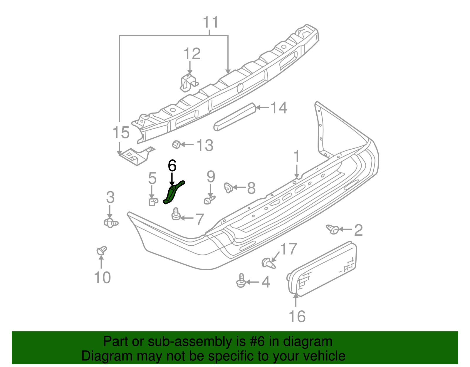 85271-1W300 - Bumper Cover Stay - 1999-2004 Nissan Pathfinder | World ...