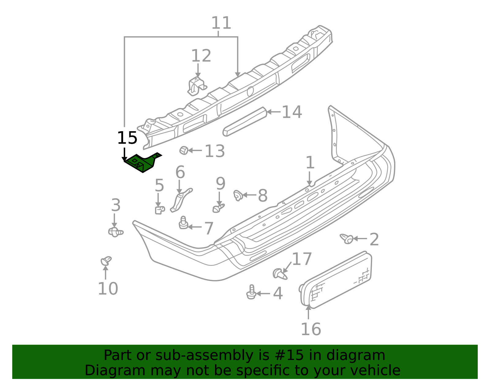 2001-2004 Nissan Pathfinder Energy Absorber Bracket 85040-2W100 ...