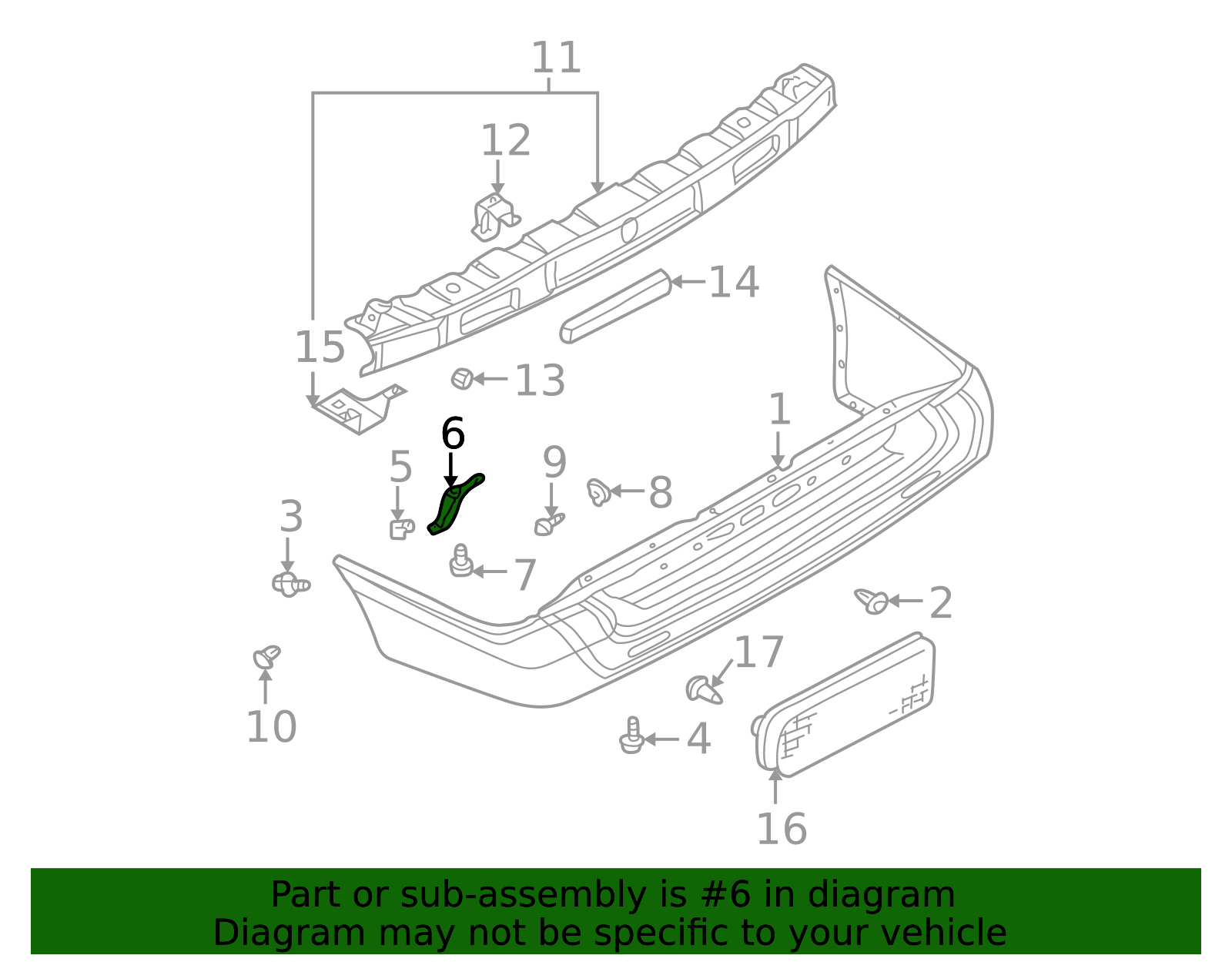 85270-1W300 - Bumper Cover Stay 1999-2004 Nissan Pathfinder | Official ...