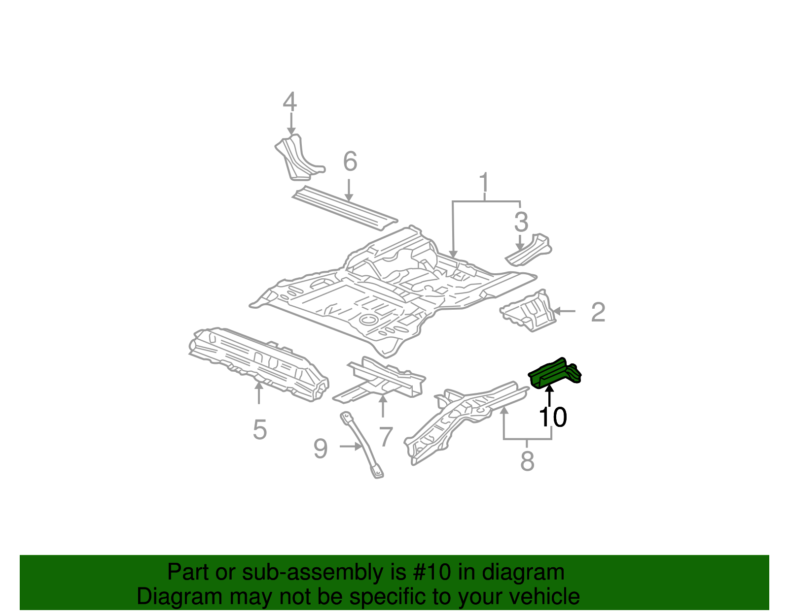 04653-S9A-A00ZZ - 2002-2006 Honda CR-V - Frame B Set R Rear | Honda ...