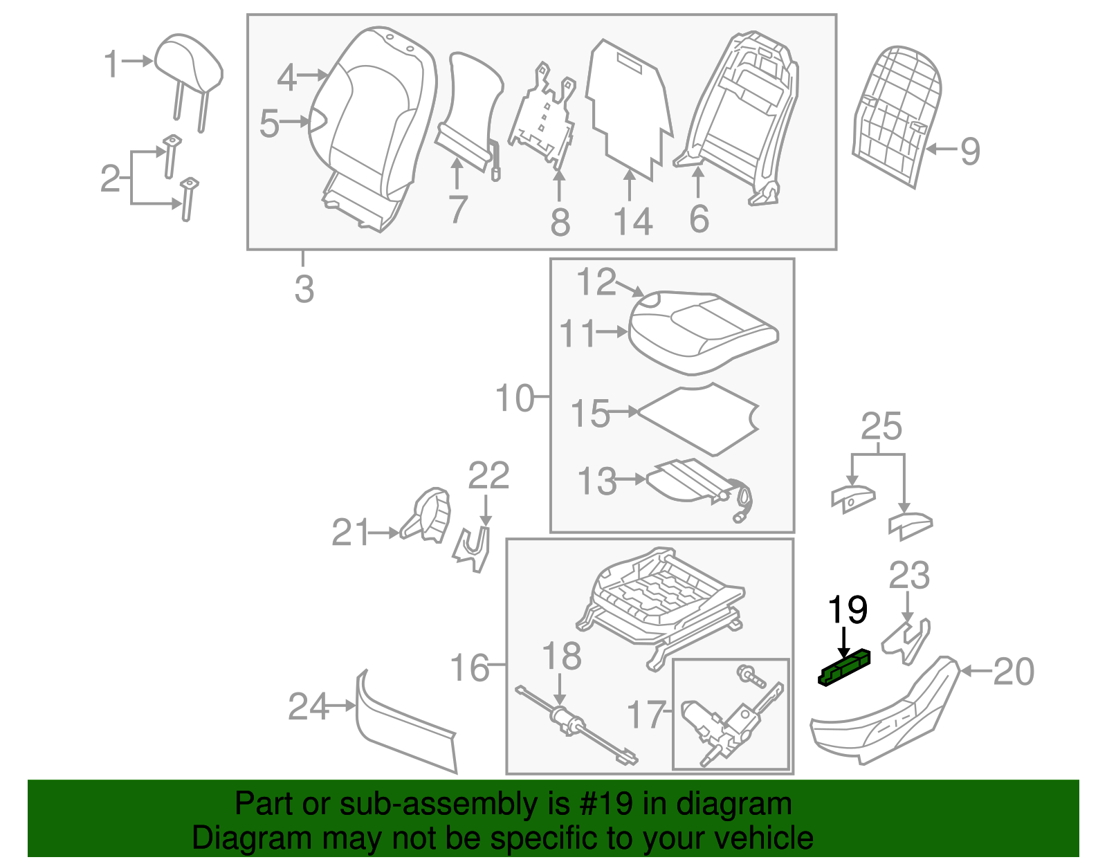 2010-2015 Hyundai Tucson Seat Switch 88190-2S500-MBS | OEM Parts Online