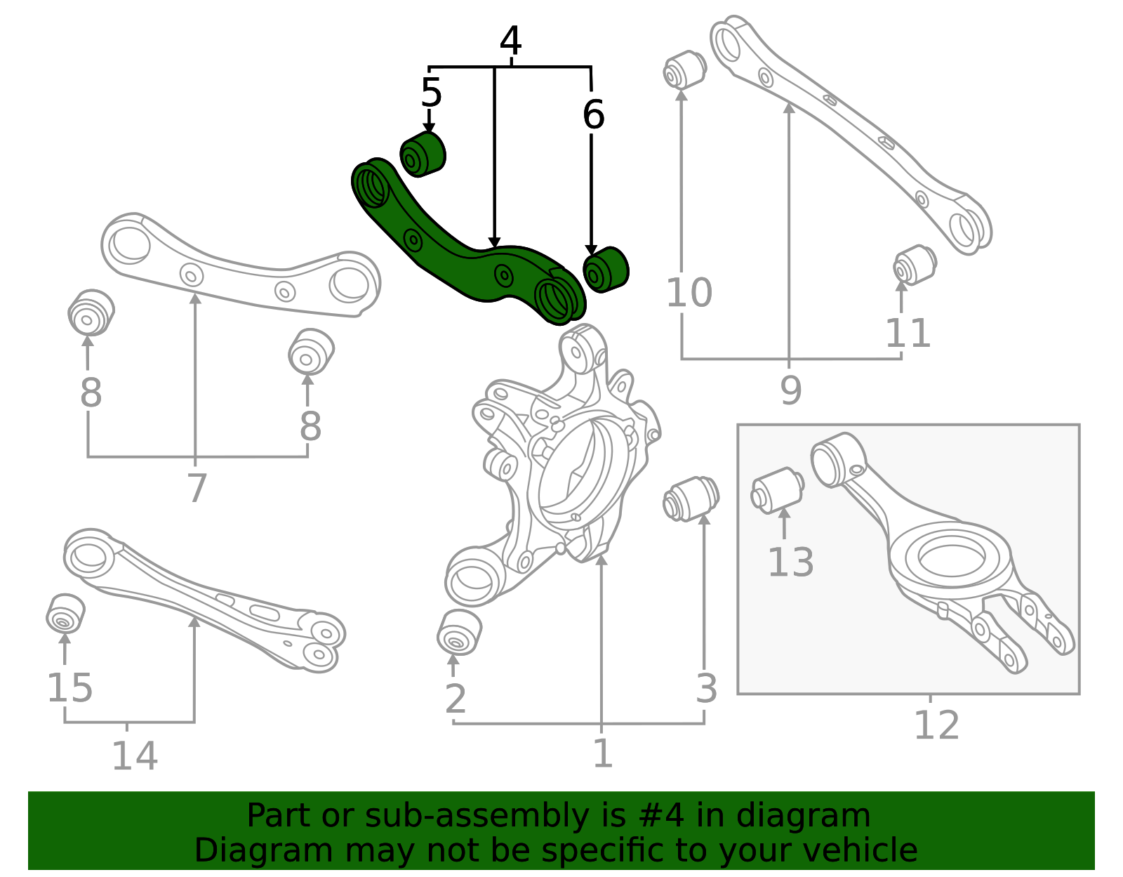 2022-2025 Kia EV6 Upper Control Arm 55130-GI000 | Kia Automotive Parts
