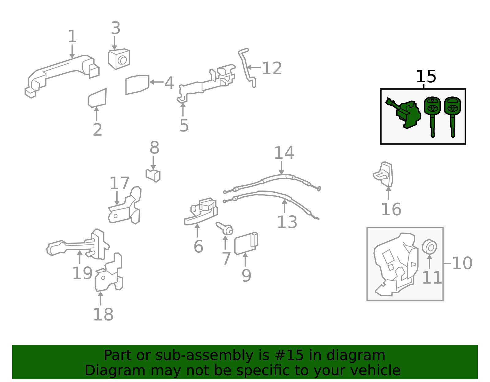 Toyota Cylinder & Keys Part# 690520c020 | Toyota of Colorado Springs